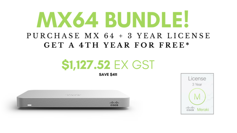 Cisco Meraki MX64 Router/Security Appliance - Wiretap Australia